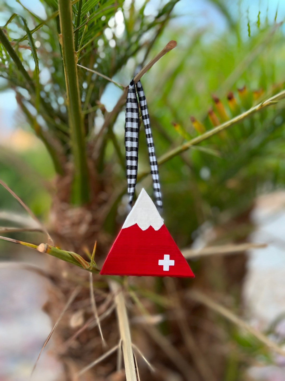 Swiss Mountain Ornament, Swiss Memory, Souvenir, Swiss Gift Switzerland ...