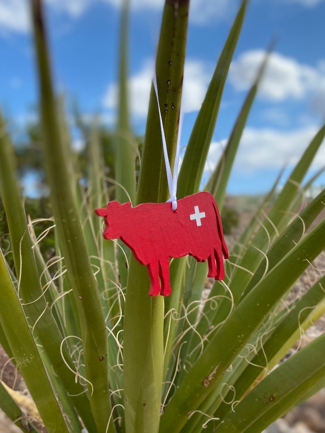 Swiss Cow Ornament, Swiss Memory, Souvenir, Swiss Gift - Switzerland ...