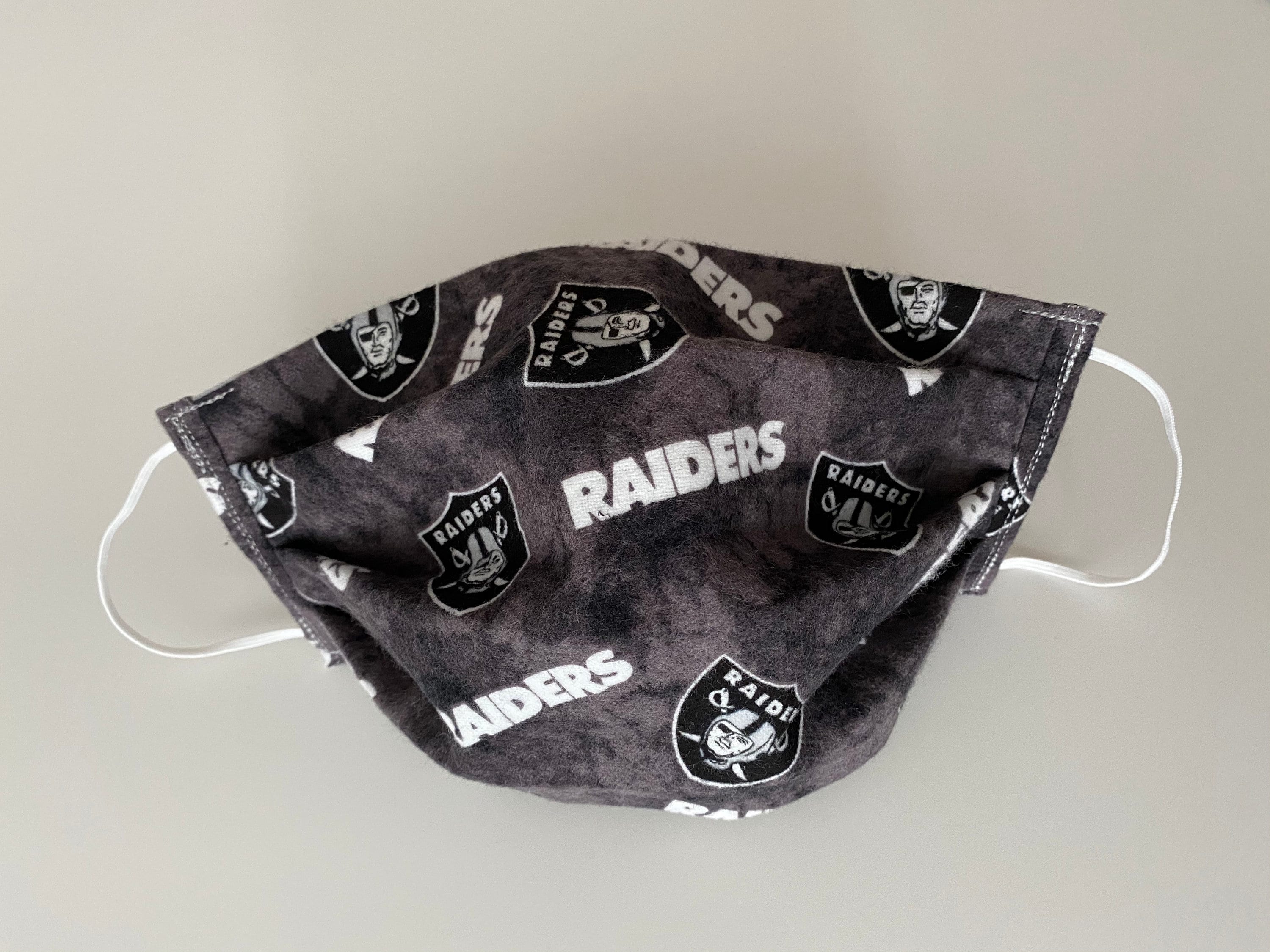 Raiders Face Mask Las Vegas Raiders Face Mask Reusable | Etsy