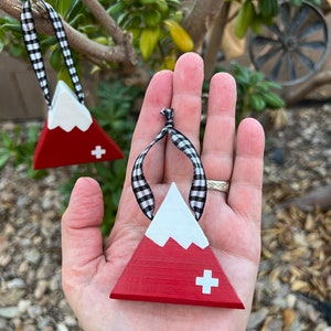 Swiss Mountain Ornament, Swiss Memory, Souvenir, Swiss Gift ...