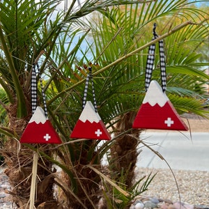 Swiss Mountain Ornament, Swiss Memory, Souvenir, Swiss Gift ...