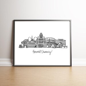 Harvard University Art Print | Cambridge MA | Massachusetts - Etsy
