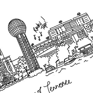 University of Tennessee Art Print | Knoxville TN | Volunteers | Vols - Etsy