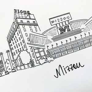 Mizzou University of Missouri Art Print - Etsy