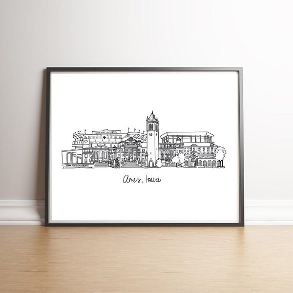 Iowa State Art - Etsy