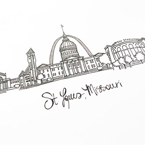 St Louis Missouri Art Print | Saint Louis MO - Etsy