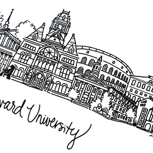 Harvard University Art Print | Cambridge MA | Massachusetts - Etsy