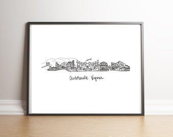 University of Virginia Print - Etsy