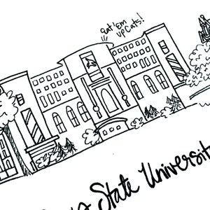 Texas State University Art Print | San Marcos, TX | Bobcats - Etsy