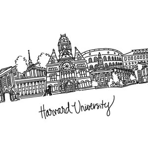 Harvard University Art Print | Cambridge MA | Massachusetts - Etsy
