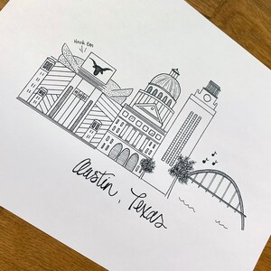 Austin Texas Art Print | University of TX - Etsy