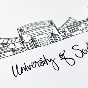 USC University of South Carolina Art Print | Gamecocks - Etsy