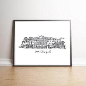 Urbana-champaign IL Art Print | Illinois - Etsy