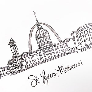St Louis Missouri Art Print | Saint Louis MO - Etsy