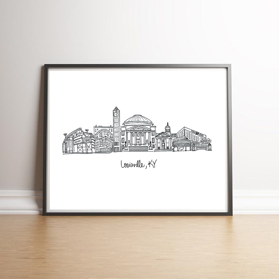 Louisville KY Art Print University of Louisville U of L - Etsy
