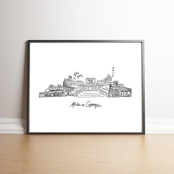 Athens Ga Print - Etsy