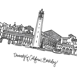University of California Berkeley Art Print | CA | UC Berkeley - Etsy