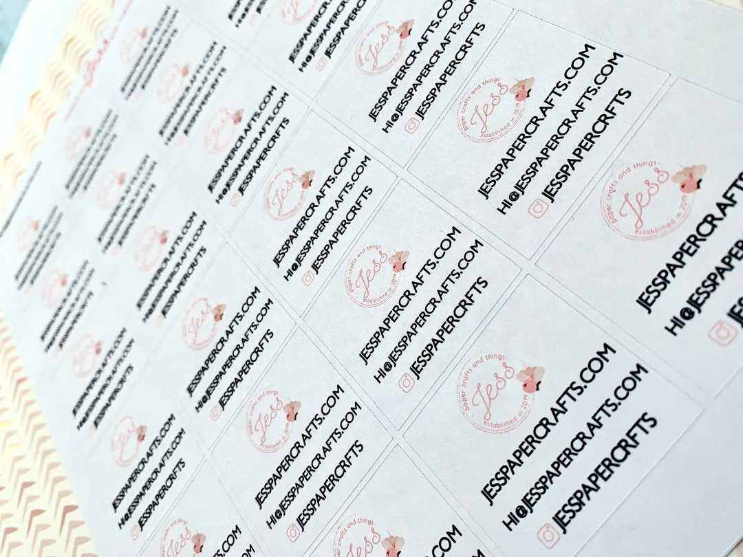 Matte Business Card Stickers Custom Business Stickers - Etsy