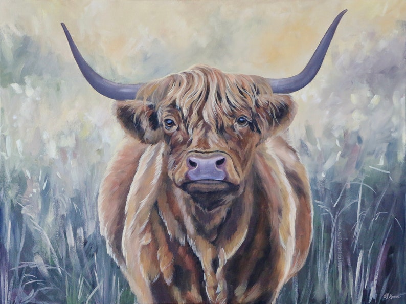 Original Custom Cow Acrylic Painting - Etsy