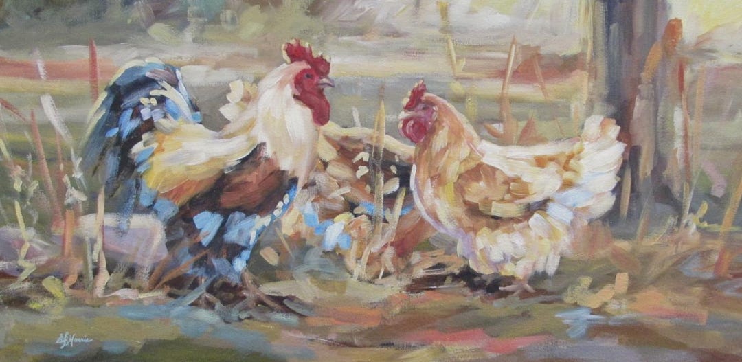 Custom Chicken Art - Acrylic Painting - Hen Paintings - Chicken Lover ...