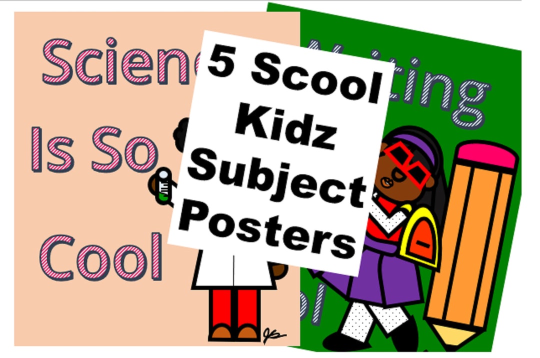Buy Scool Kidz Cool Subject Posters Online in India - Etsy