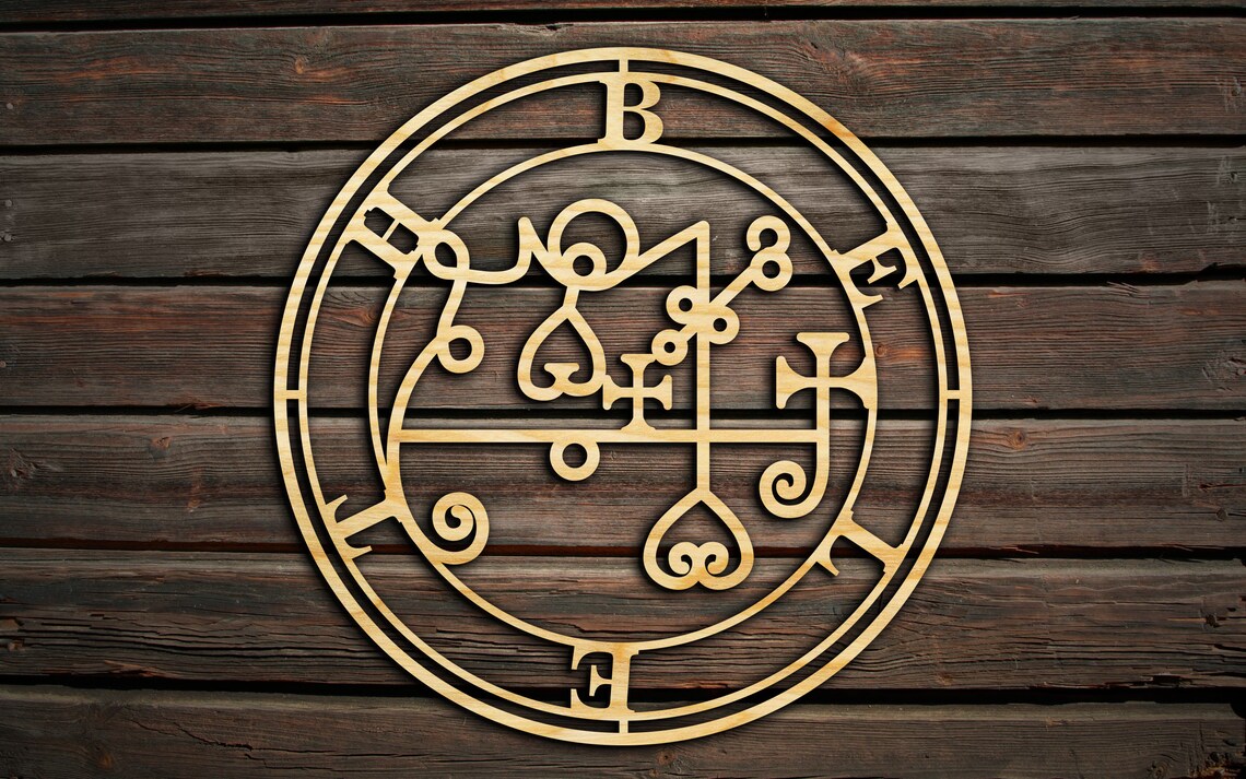 King Beleth Sigil Wall Decor From Natural Wood / Hanger Emblem | Etsy