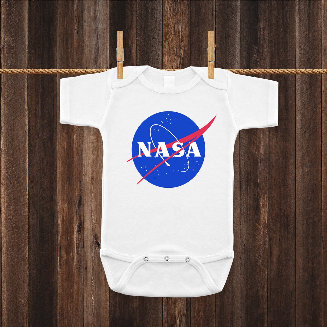 Ink Trendz® Nasa Meatball Signature Space Logo Cotton Baby Bodysuit ...