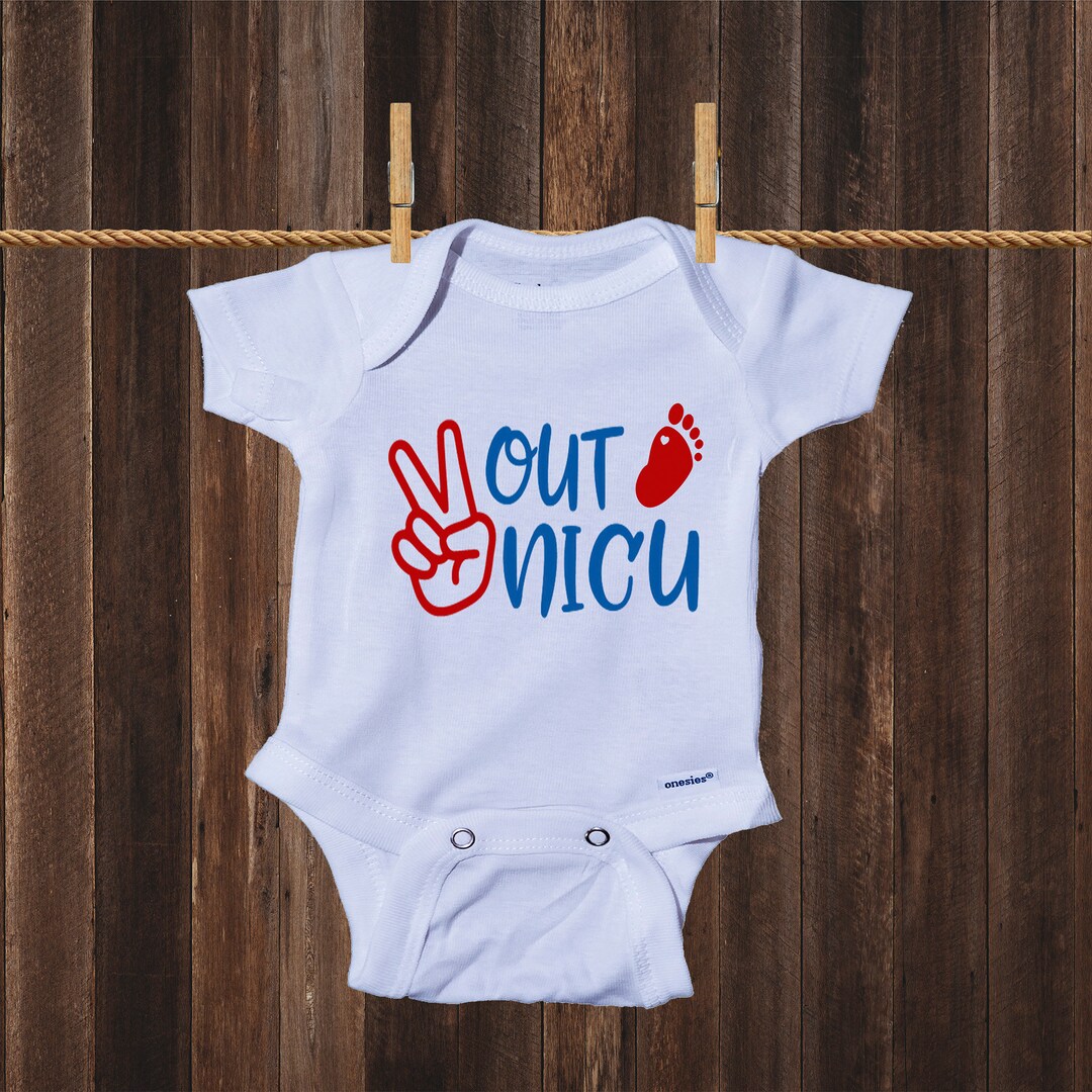 Peace Out Nicu. Baby Onesies® Baby Shower Gift, Baby Girl, Newborn ...