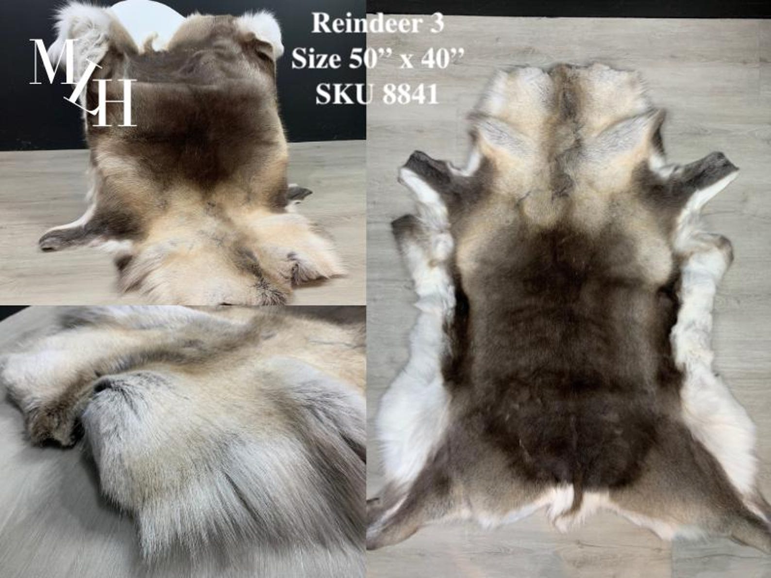Reindeer Rug / Scandinavian Reindeer Hide / Genuine Reindeer Pelt Hide ...