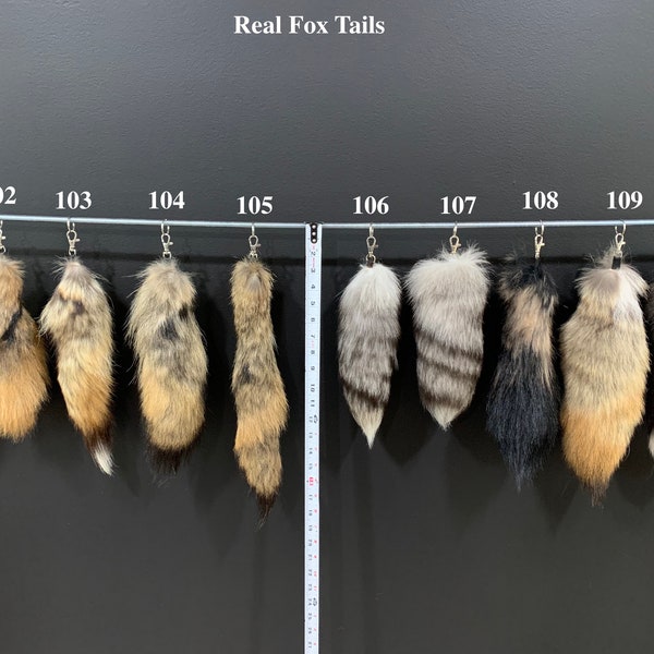 Fox Tail Tail Keychain - Etsy
