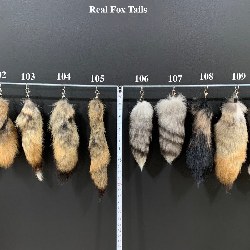 Fox Tail Tail Keychain - Etsy