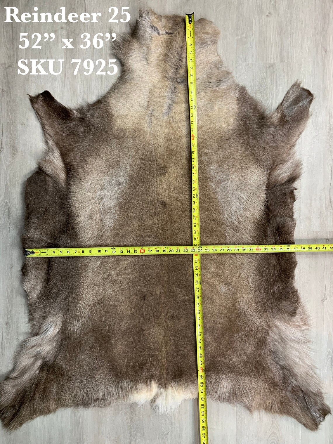 Scandinavian Reindeer Hide Real Reindeer Skin Rug Genuine | Etsy