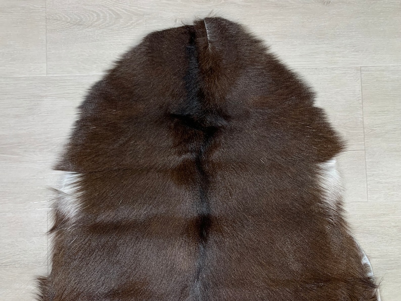 Luxury Natural Genuine Goatskin Rug : Soft, Cozy, Unique Accent for ...
