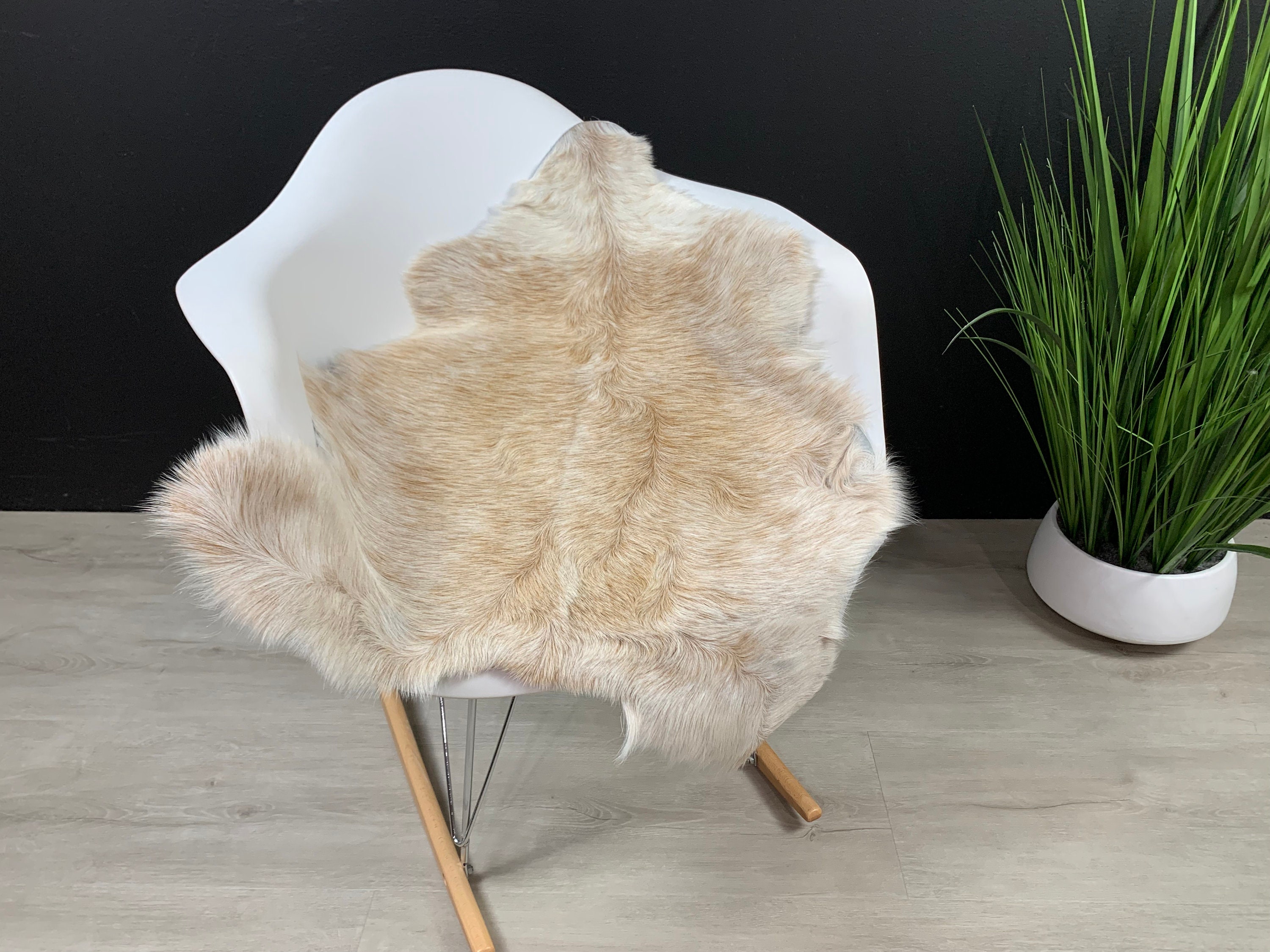 Goat Brown White Beige Rug Pelt Hide Real Goat Skin Rug - Etsy