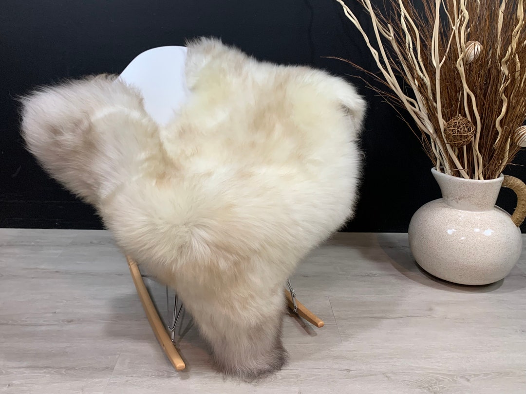 Natural Genuine 100% Sheepskin Rug Pelt Pet Bed Throw Seat Cover - Etsy