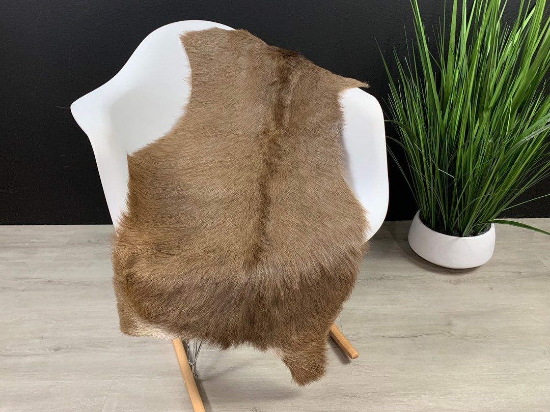 Premium Quality: Genuine Natural Goat Rug Perfect Home Decor Addition ...