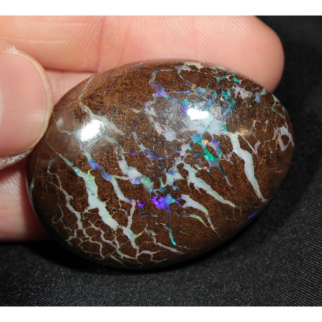 103 Ct Massive Colorful Boulder Opal - Freeform Cabochon From Australia ...