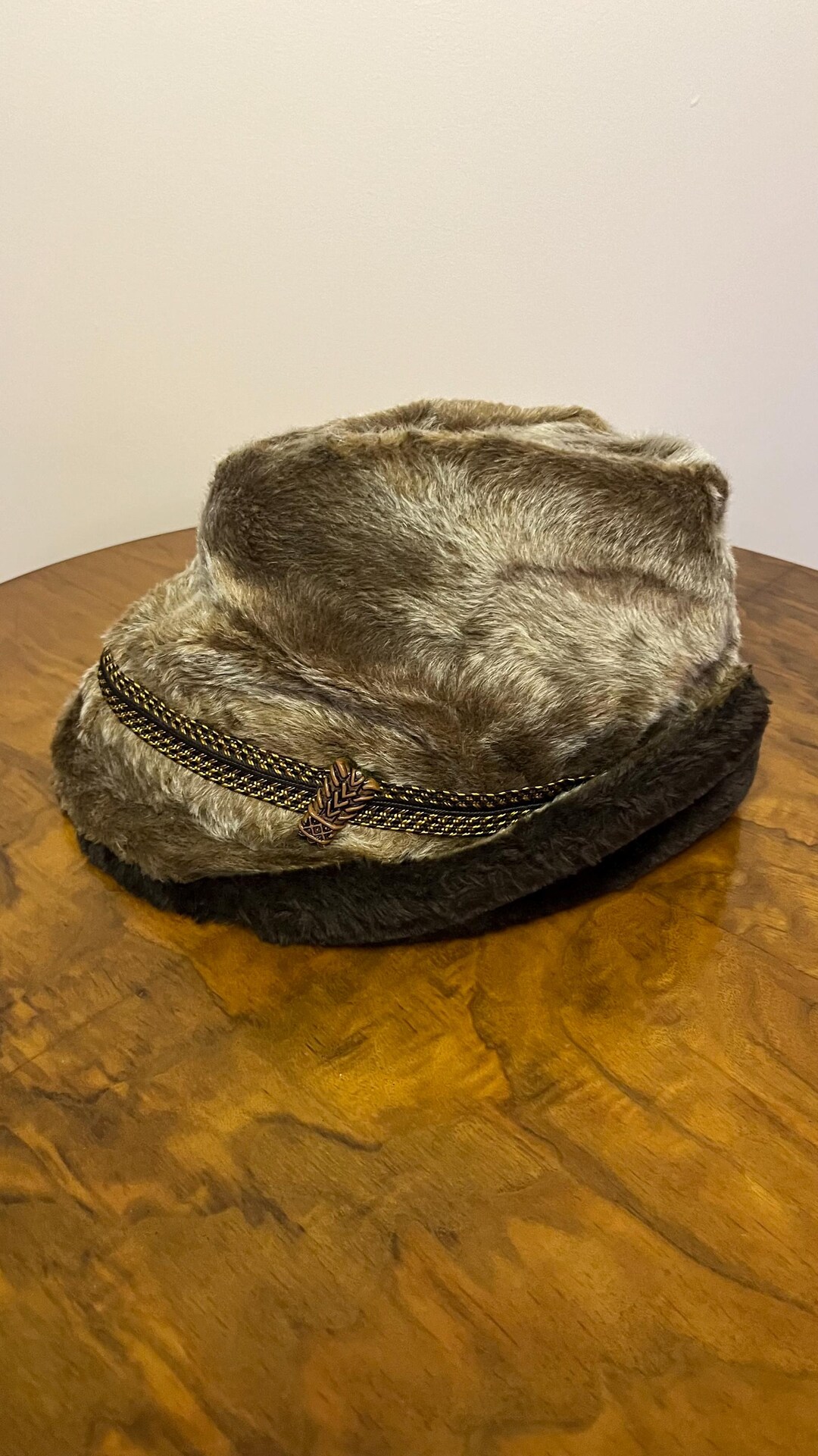 Vintage Brown Beaver Fur Fedora Style Cap, Lined With Ear Flaps. - Etsy