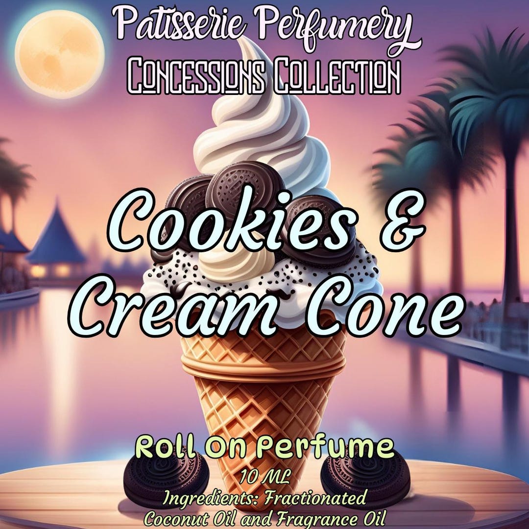10 ML Cookies & Cream Cone Perfume Oil- Sandwich Cookie Ice Cream ...