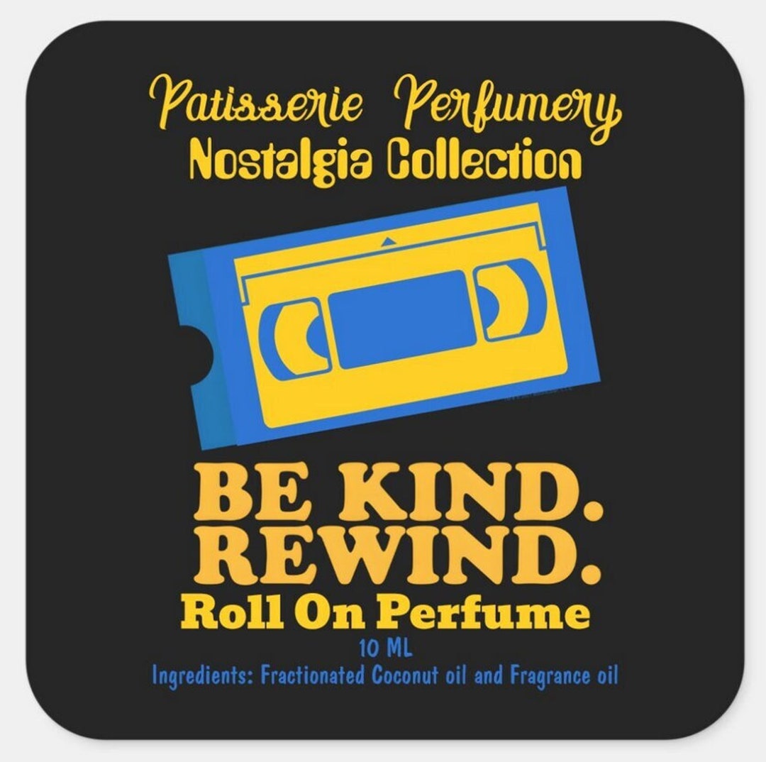 Be Kind. Rewind. Perfume 90's Video Store, Dusty VHS Cases, Popcorn ...