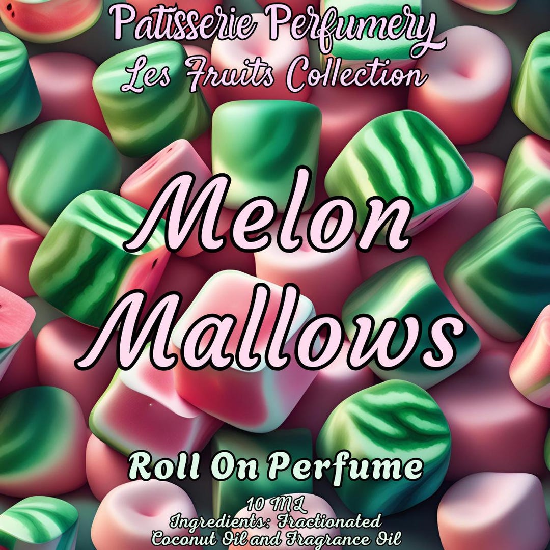 10 ML Melon Mallows Perfume Oil- Watermelon, Marshmallow, Milk, Vanilla ...