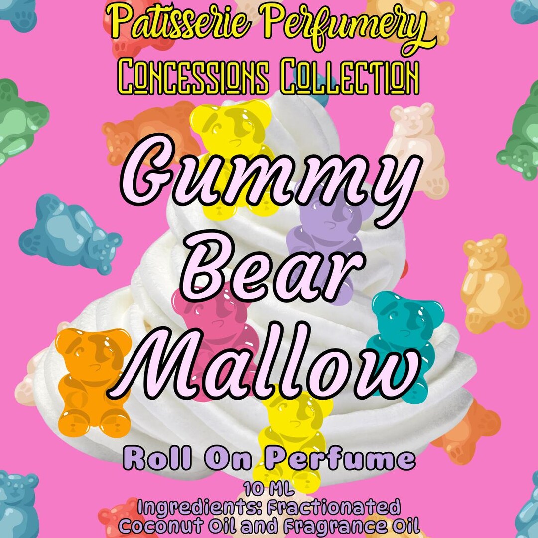 10 ML Gummy Bear Mallow Perfume Oil- Gummy Bear Marshmallows • Premium ...