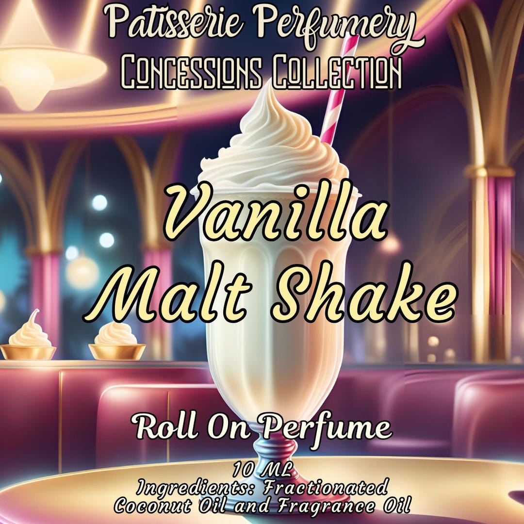 10 ML Vanilla Malt Shake Perfume Creamy Vanilla Milkshake Vanilla Bean ...