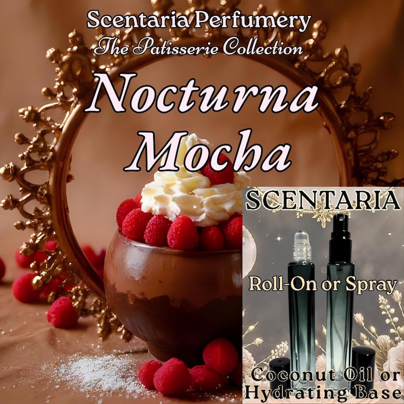 Nocturna Mocha Artisan Perfume: Raspberry, Coffee, Dark Chocolate ...