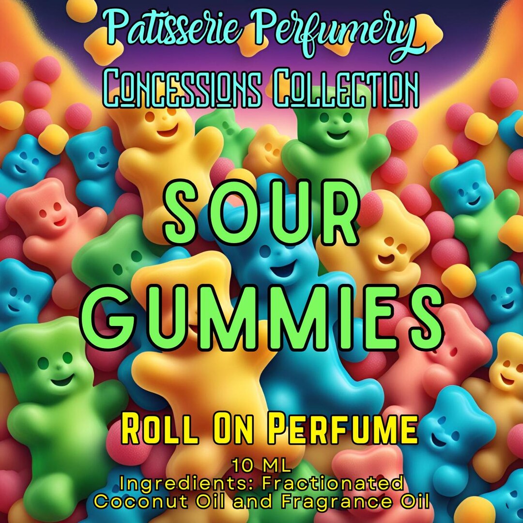 10 ML Sour Gummies Perfume- Citrus, Fruit, Sugar, Gummy Candy - Etsy