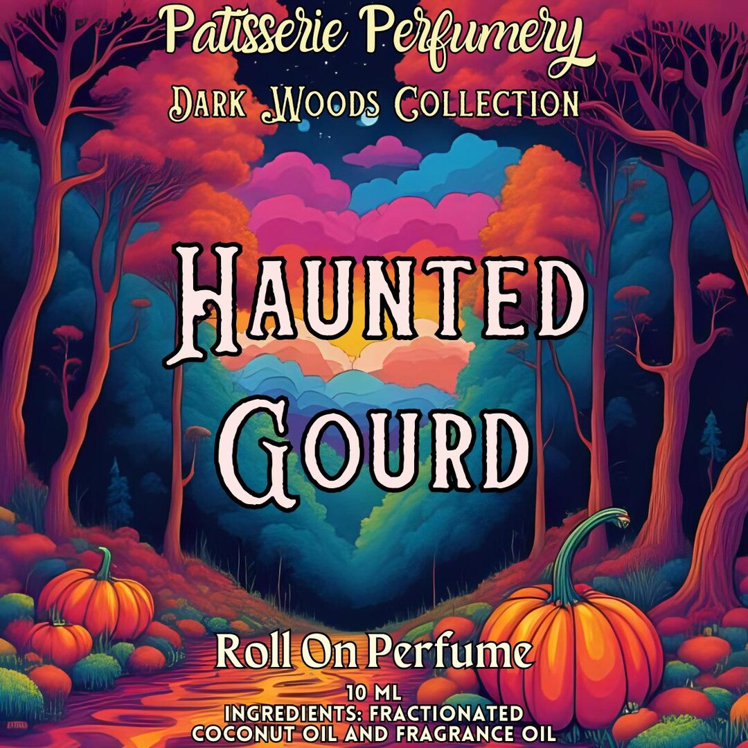 10 ML Haunted Gourd Perfume Oil- Bourbon, Pumpkin, Smoke, Vanilla, Oak ...