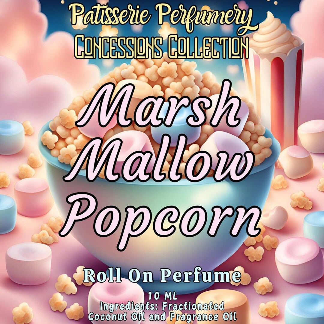 10 ML Marshmallow Popcorn Perfume Oil- Hybrid Scent With Velvet ...