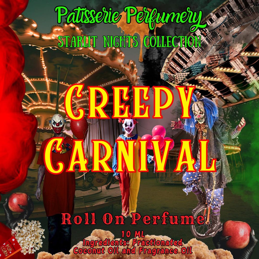 10 ML Creepy Carnival Perfume Oil- Apple, Smoke, Praline, Vanilla, Wood ...