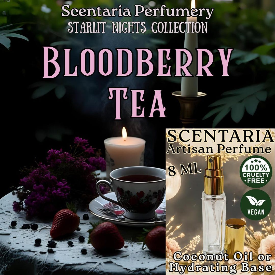 Bloodberry Tea Perfume Spray: Strawberry Tea, Honey, Amber, Patchouli ...
