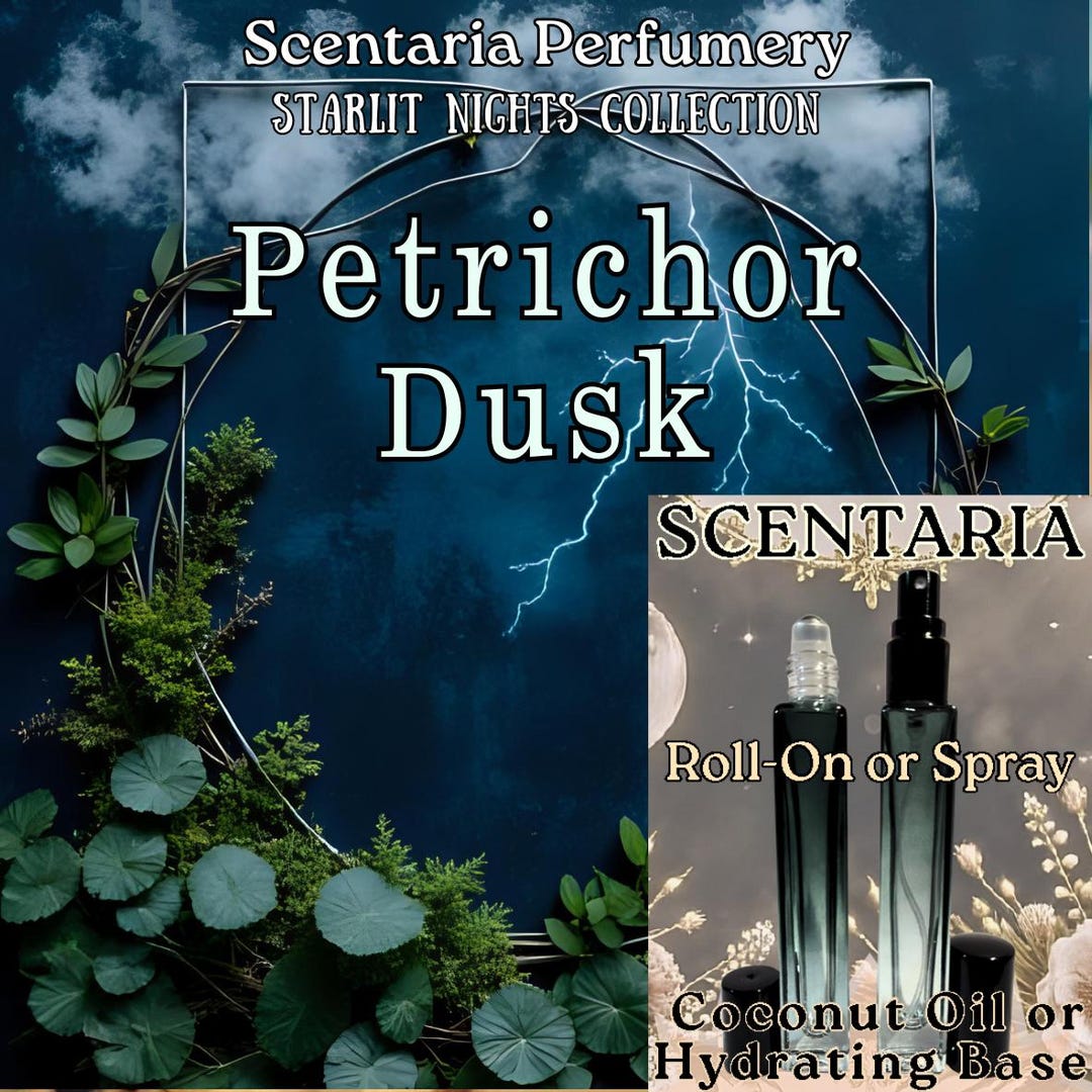 Petrichor Dusk Artisan Perfume: Ozone, Citrus, Petrichor, Wet Grass ...